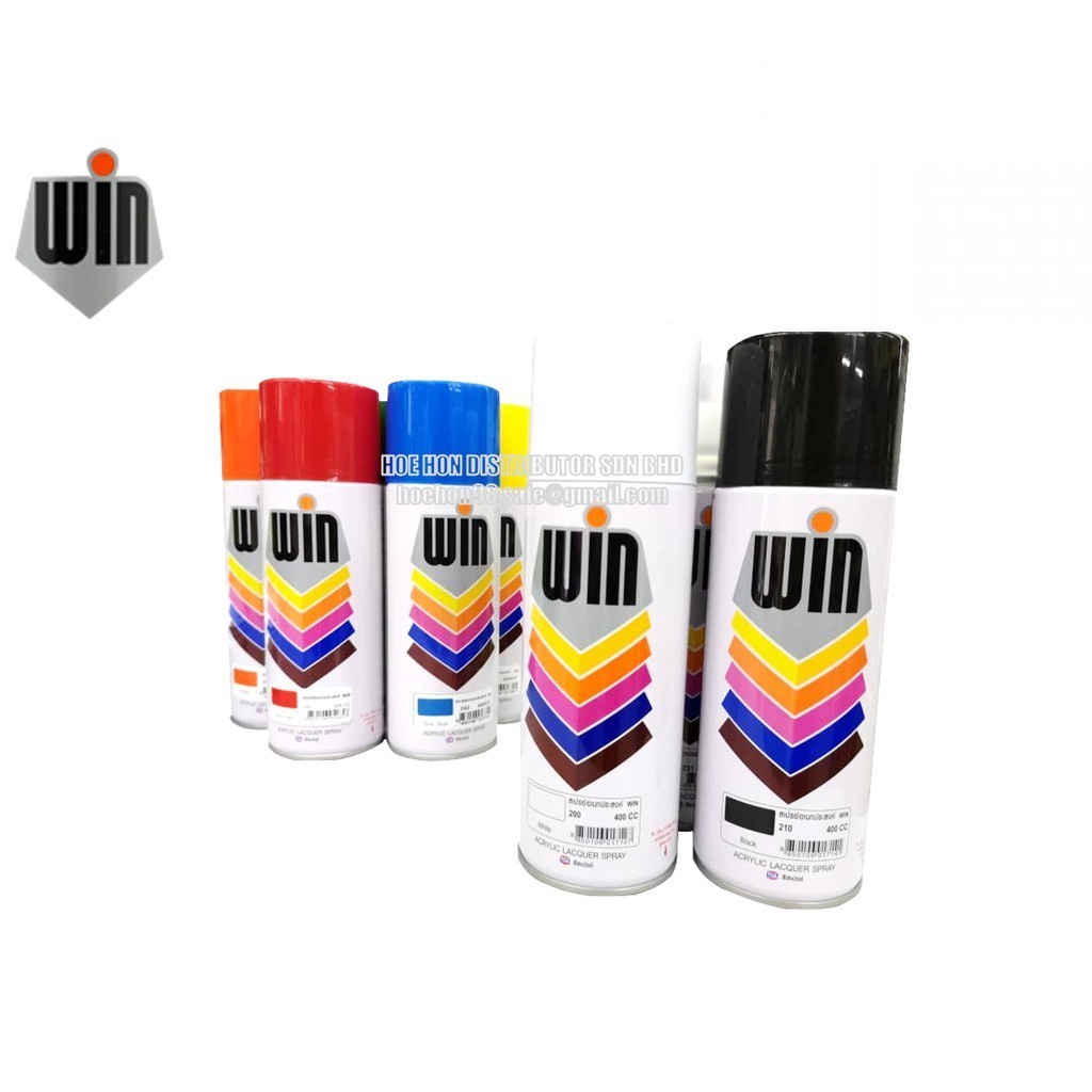 TOA / WIN All Purpose Aerosol Acrylic Lacquer Spray Paint with 2 Nozzle ...
