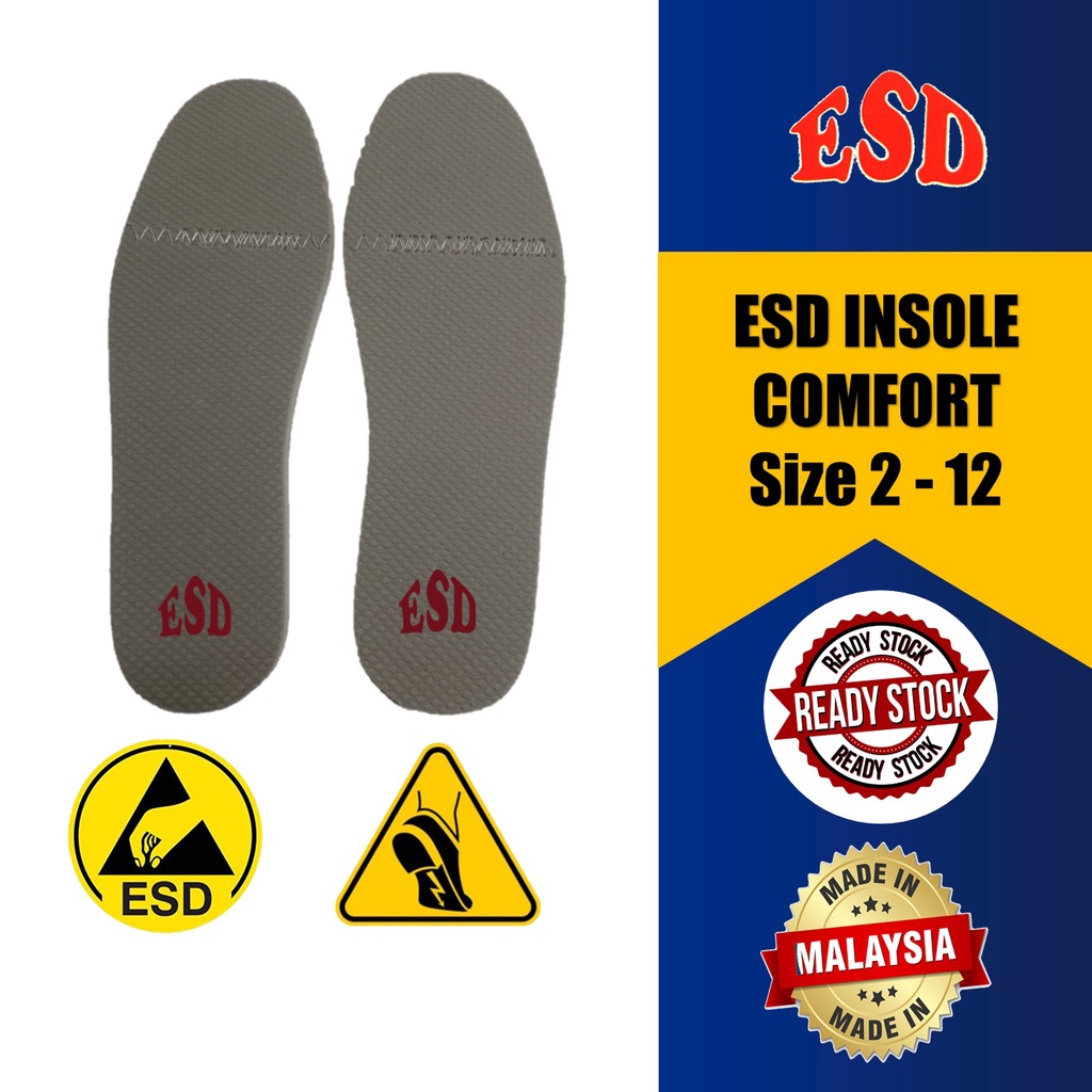 ESD - ANTISTATIC CONDUCTIVE INSOLE FOR ESD SHOES | Shopee Malaysia