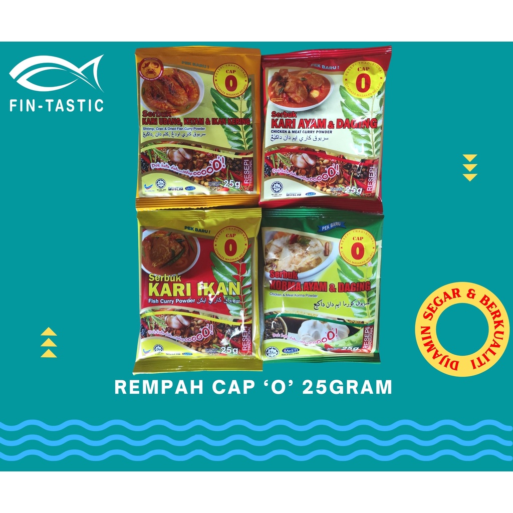 Rempah Cap 'O' 25gram & 250gram | Shopee Malaysia
