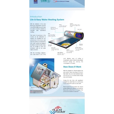 Aquasolar Titanium Rigid solar water heater panels with heater tank ...