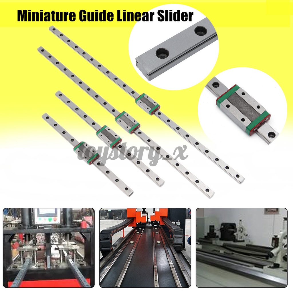 MGN12H Sliding Block Linear Guide Rails 250 300 350 400 450 500 550mm ...