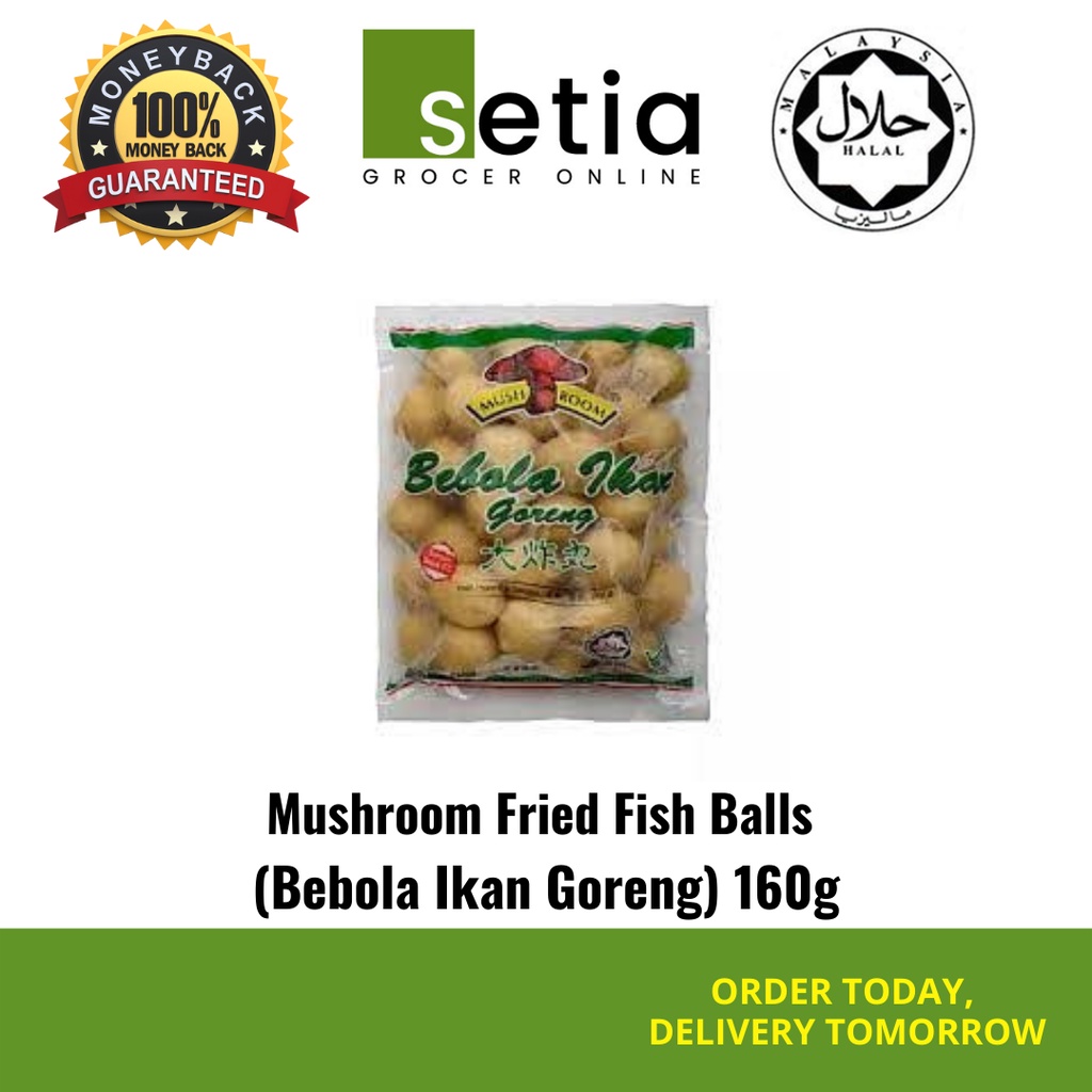 Mushroom Fried Fish Balls (Bebola Ikan Goreng) 160g | Shopee Malaysia