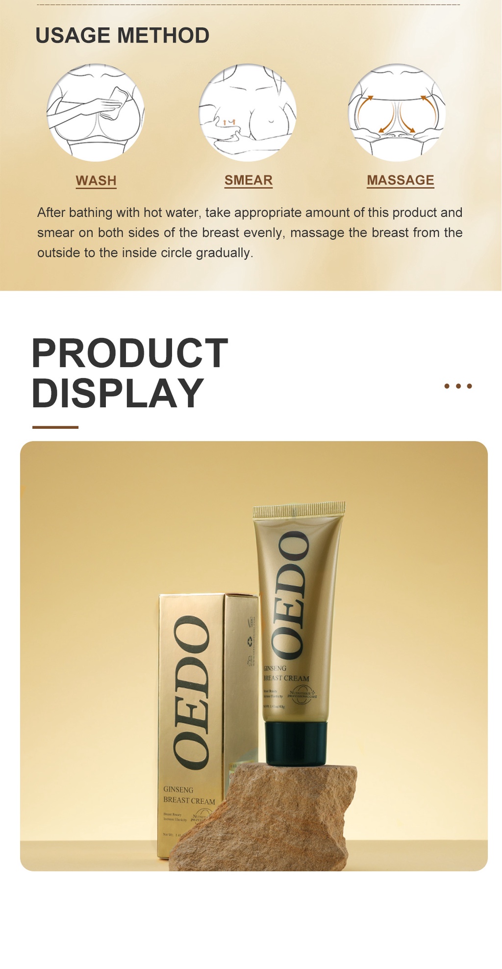 OEDO Ginseng Breast Enlargement Cream (3 Pcs) | Shopee Malaysia