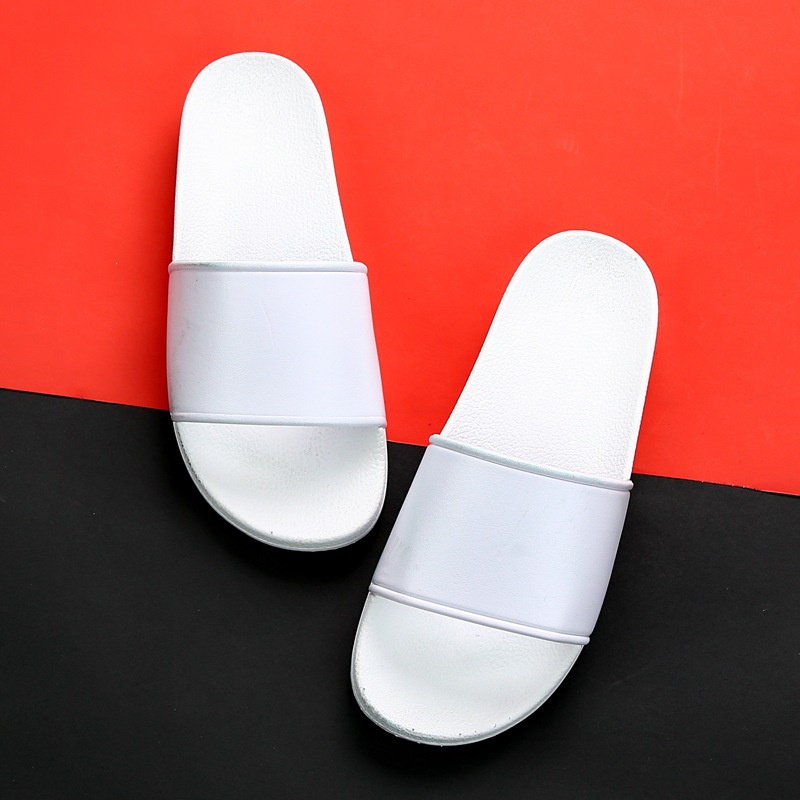 Ready Stock Men Selipar Women Casual Slippers Black and White Summer ...