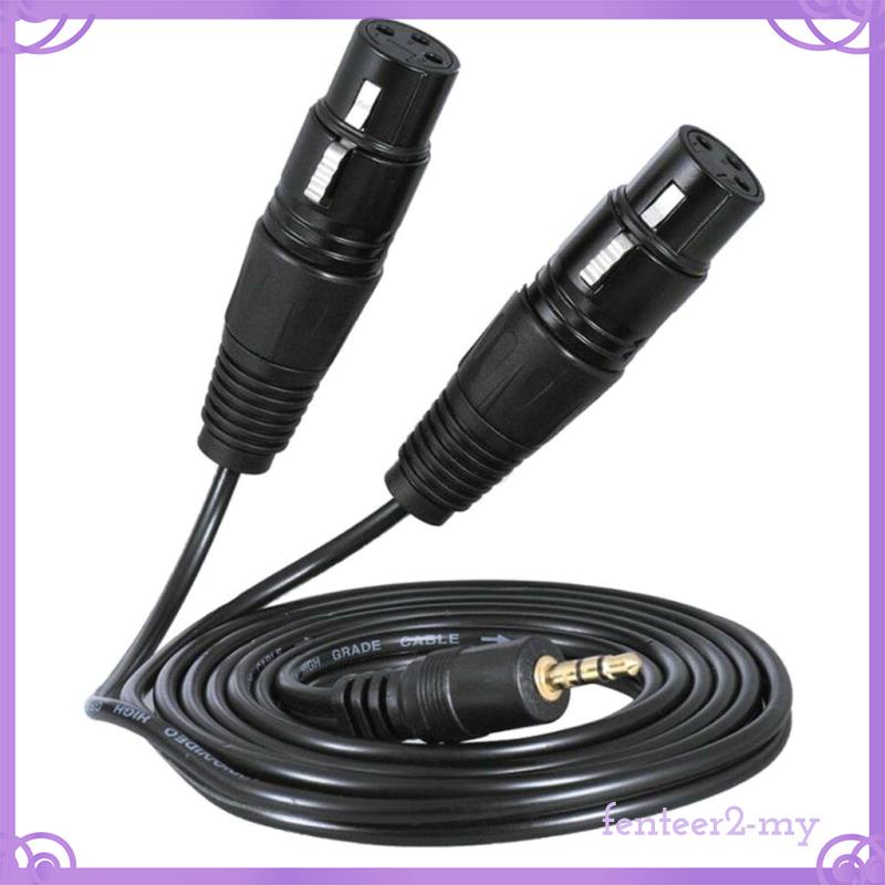 3.5mm TRS Male to XLR Female Balanced Interconnect Audio Cable | Shopee ...