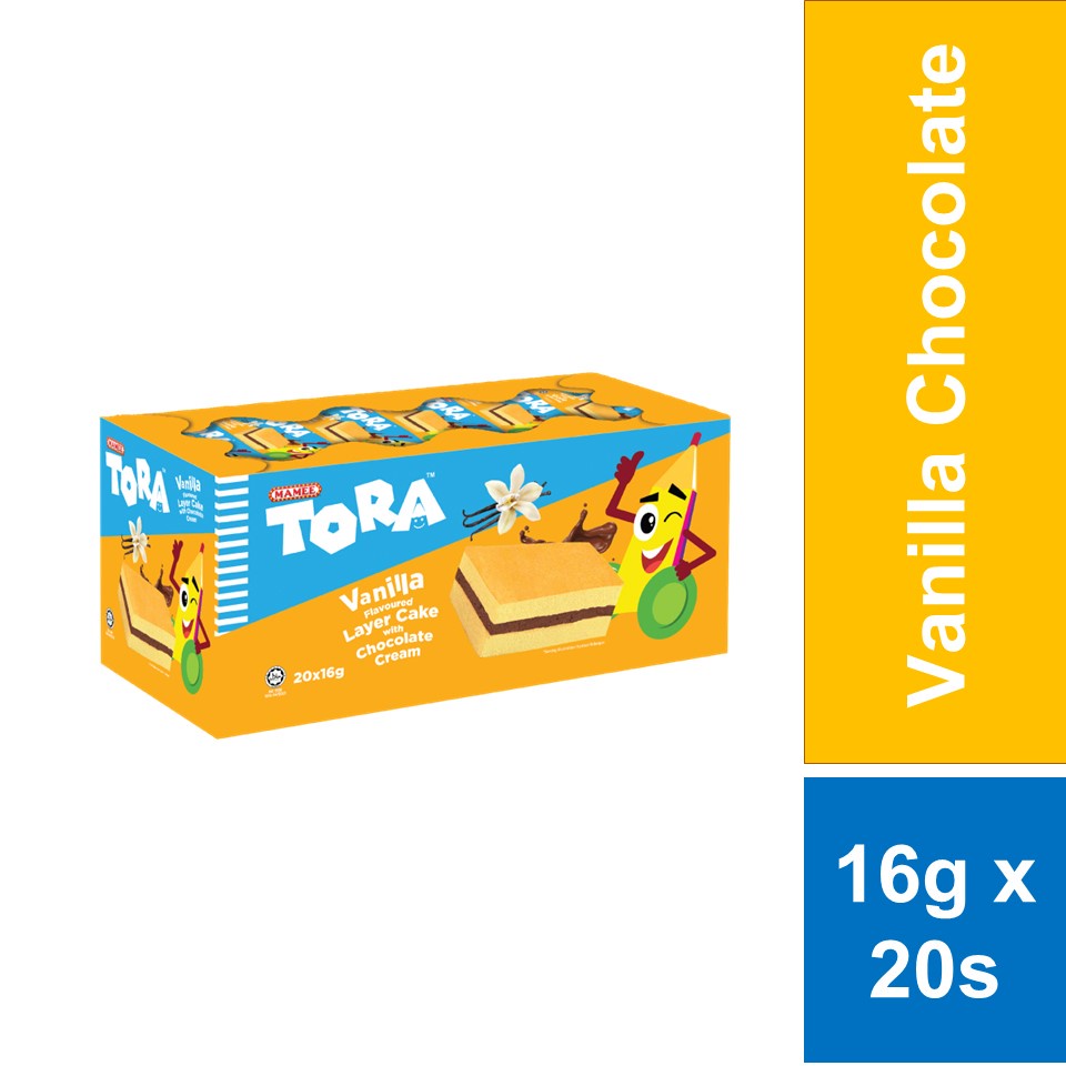 Tora Layer Cake Box- Vanilla Chocolate 16g x 20s | Shopee Malaysia
