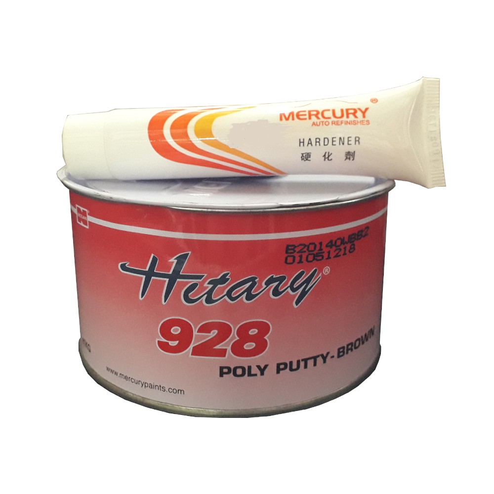 MERCURY 1KG Hitary 928 Poly Putty w Hardener (Brown) | Shopee Malaysia
