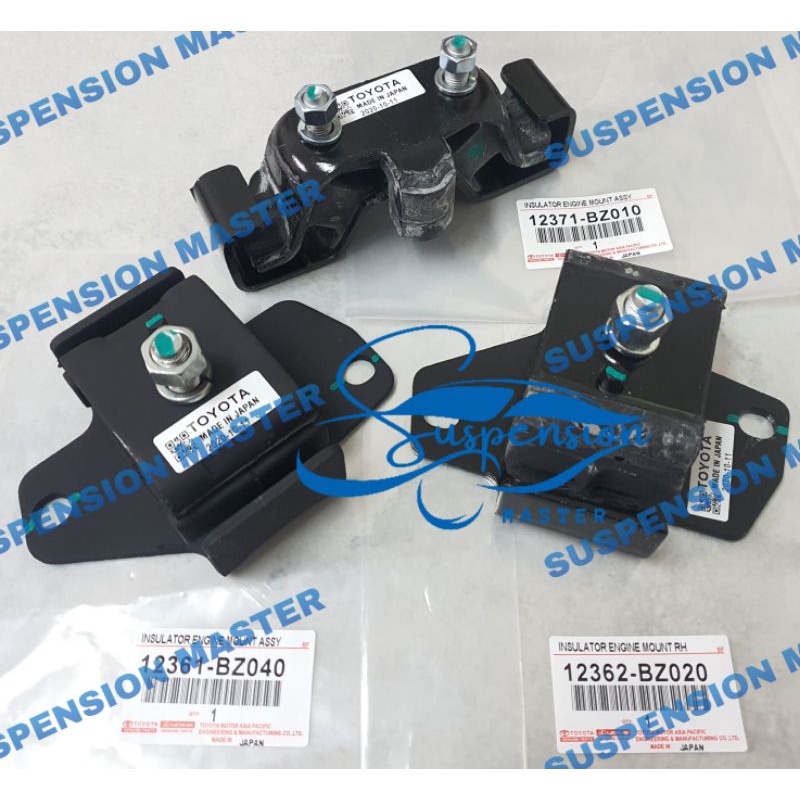 3 IN 1 SET - ENGINE MOUNTING - TOYOTA AVANZA F601 F602 F651 F653 F654 ...