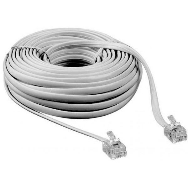 Telephone RJ11 2-line cable 25meter 30meter 6P2C Wayer cord for ADSL ...