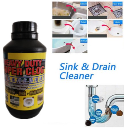 HEAVY DUTY SUPER CLOG 900ML DRAIN CLEANER /Acid Sumbat **WEST MALAYSIA ...