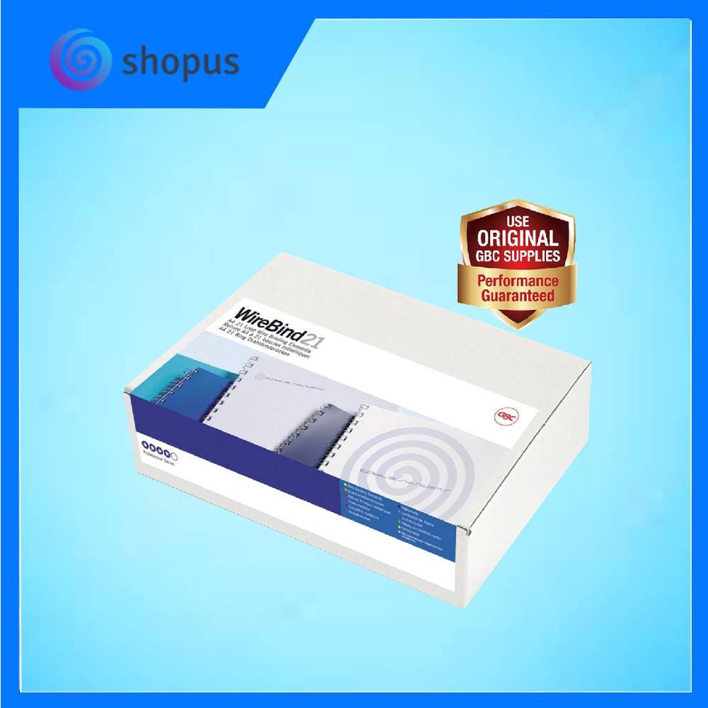 GBC WireBind 21 Loops - 6mm, A4, 46 Sheets, Black | Shopee Malaysia