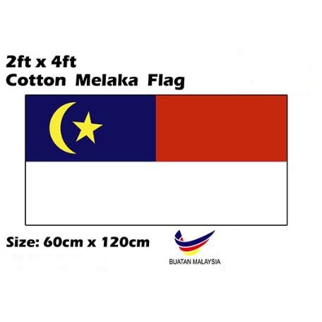 Melaka Flag 2x4ft (100% Cotton) | Shopee Malaysia