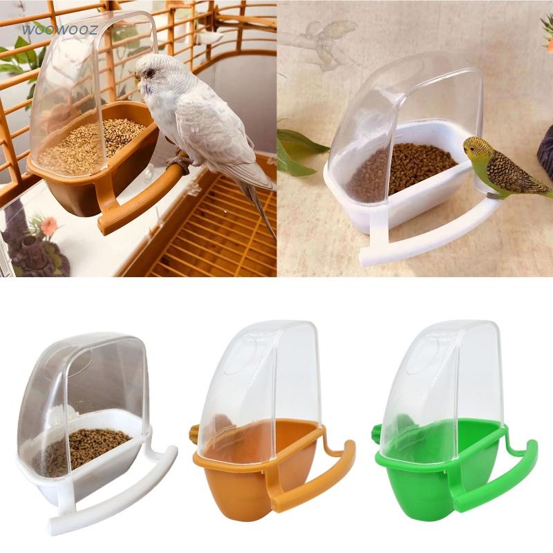 lucky Bird Feeder No Mess Food Dispenser with Perch for Parakeets ...