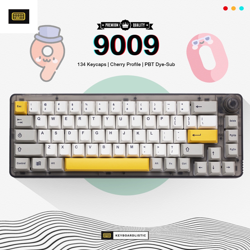 [𝐅𝐑𝐄𝐄 𝐒𝐇𝐈𝐏𝐏𝐈𝐍𝐆] 9009 Keycaps | Cherry Profile | PBT Dye-Sub | Royal ...