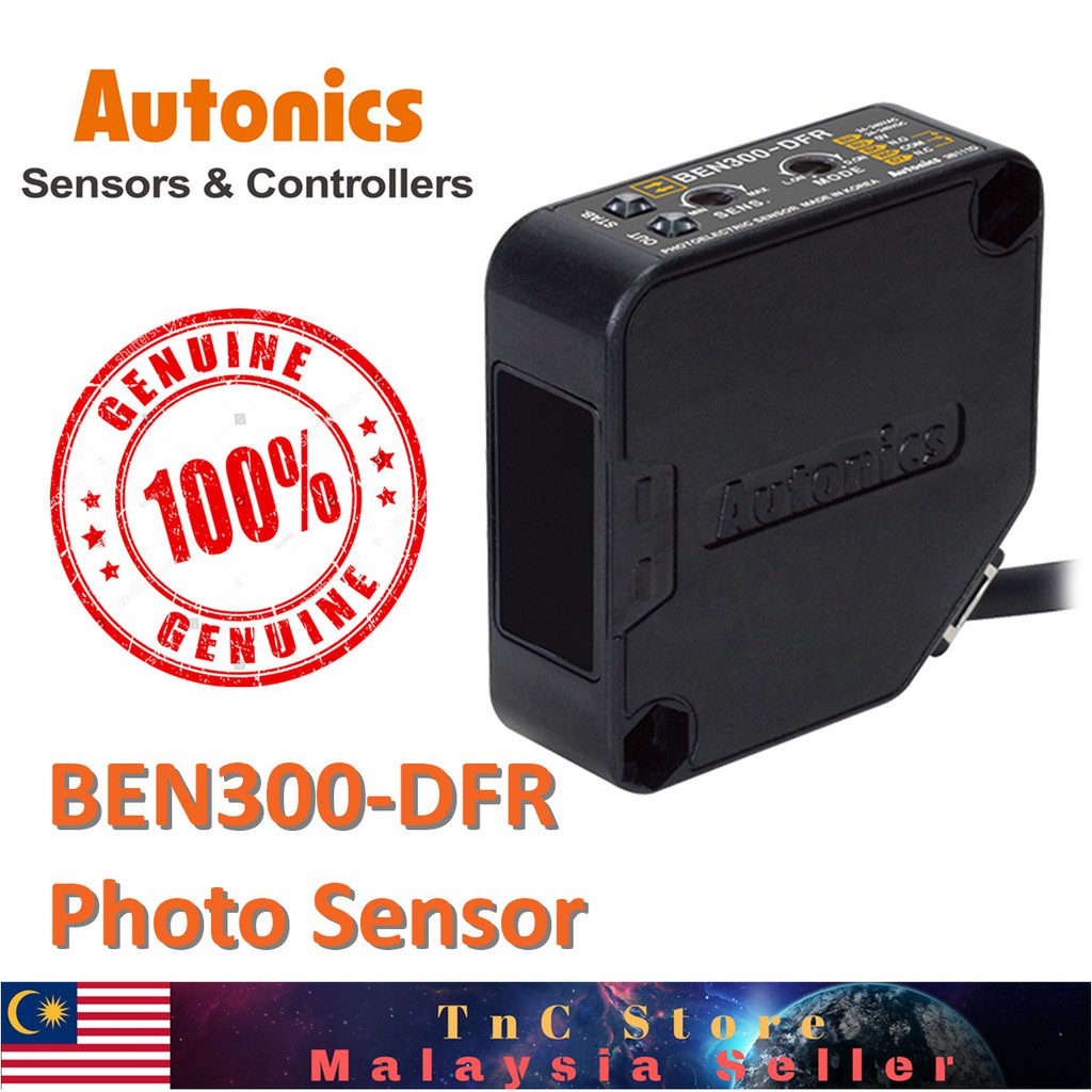 Autonics BEN300-DFR Photo Sensor Diffuse reflective type Sensing distance 300mm 24-240VAC, 24 ...