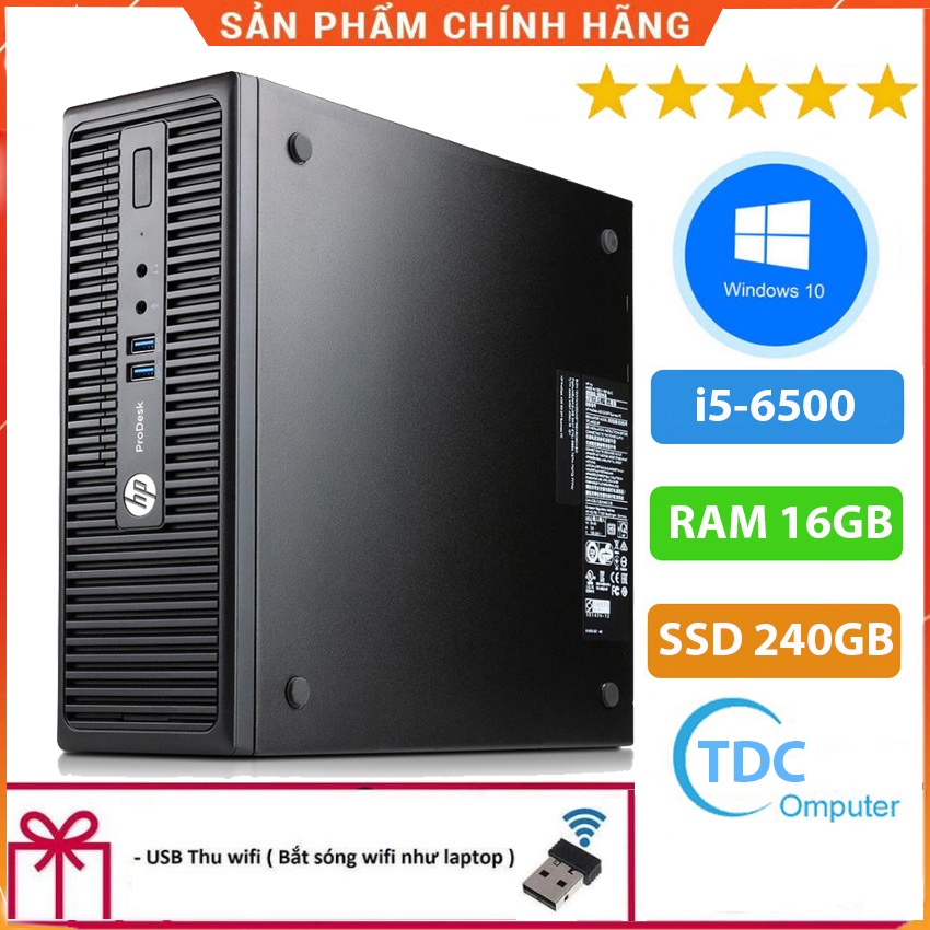 HP ProDesk 400G3 SFF synchronized computer Case, core i5-6500 cpu, 16GB ...