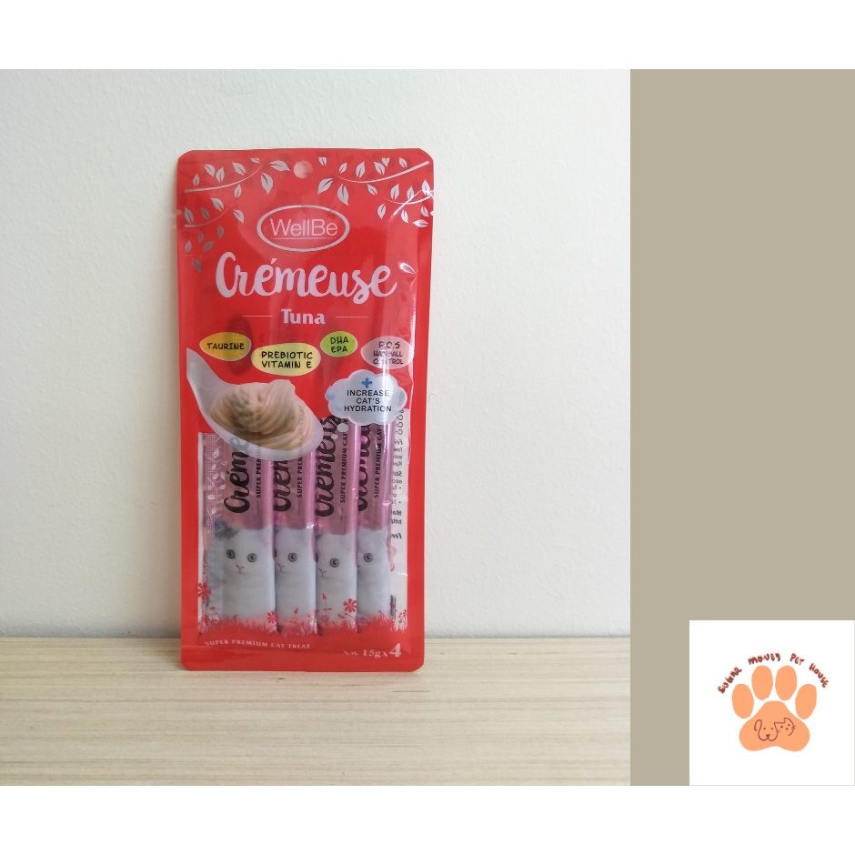 WELLBE Super Premium Creamy Cat Treat 60g (4 x 15g) | Shopee Malaysia