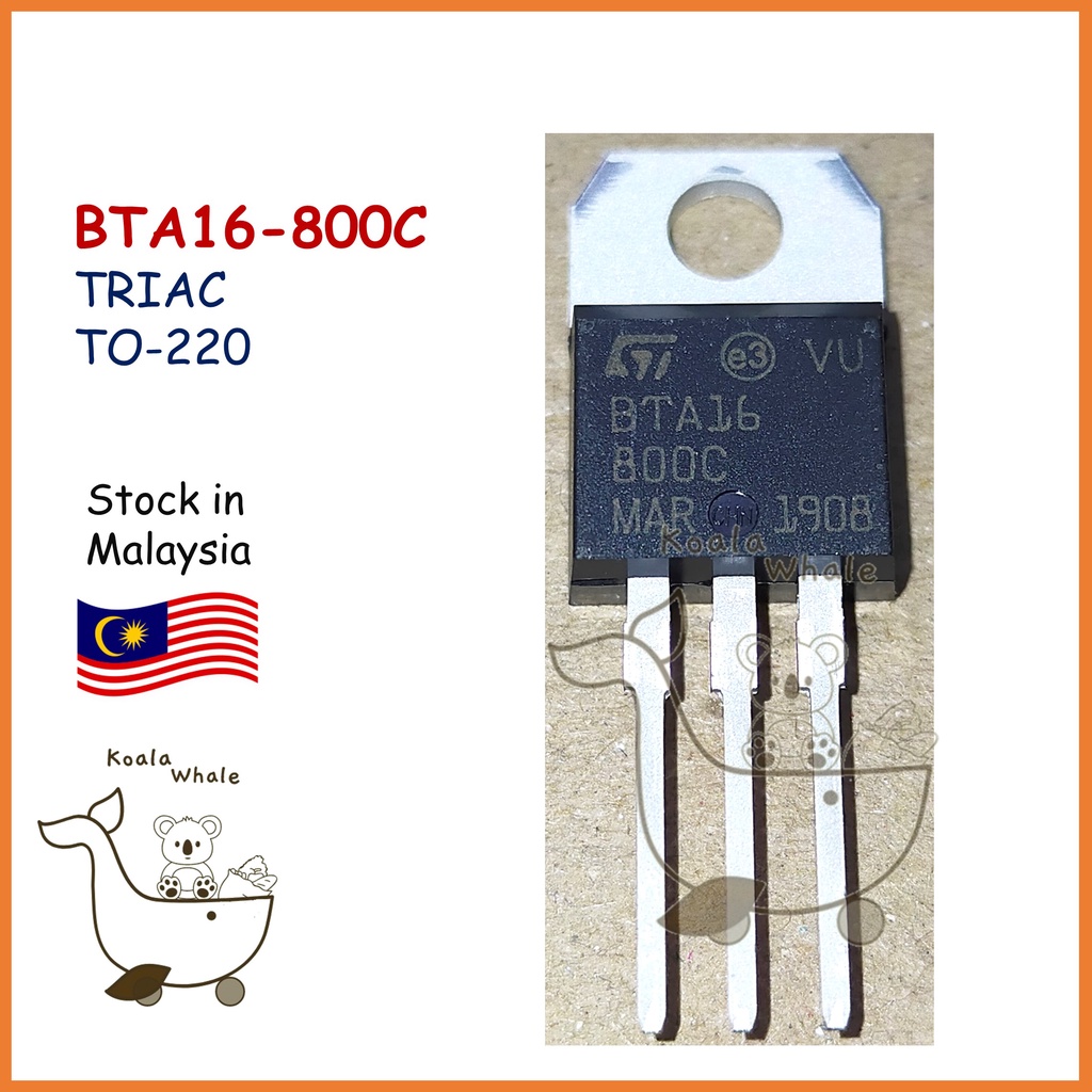 BTA16-800C BTA16-800B BTA16 800C BTA16800C 800B TRIAC TO-220 TO220 | Shopee Malaysia