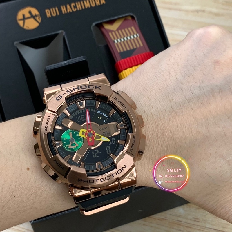 ASIA SET 100% AUTHENTIC CASIO G-SHOCK GM-110RH-1A the second Rui ...