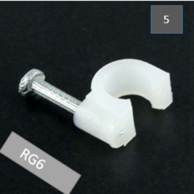 5mm RG6 WIRE CLIP FOR ASTRO SATELLITE CABLE 100 pcs | Shopee Malaysia