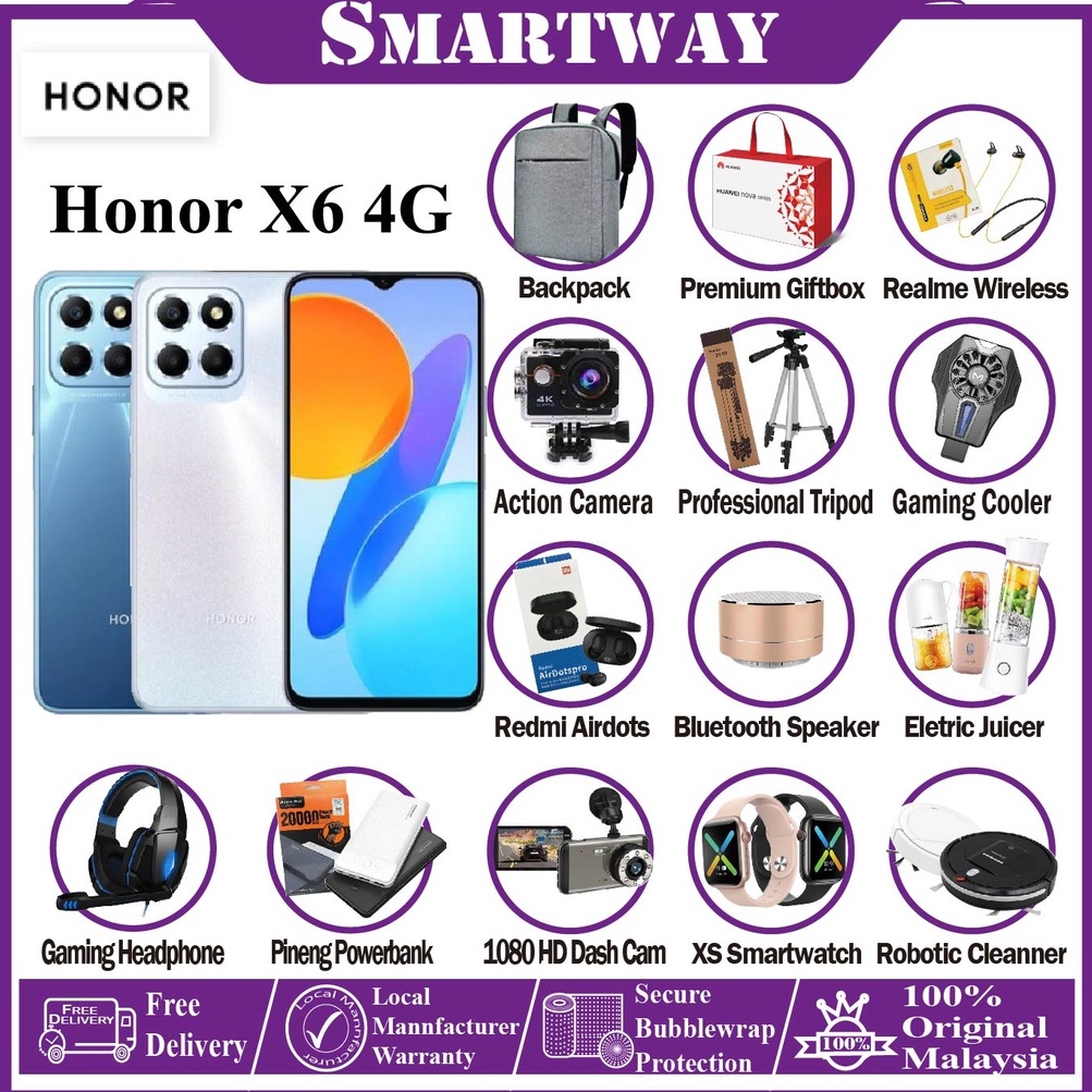 Honor X6 ( 4GB RAM l 128GB ROM ) 50MP Triple Camera, 5000mAH Massive Battery 🎁 Original Honor ...
