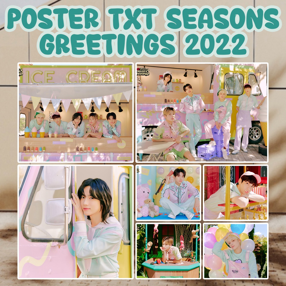 Poster TXT SEASONS GREETINGS 2022 | Kpop Poster A4 A5 A6 (Part B ...