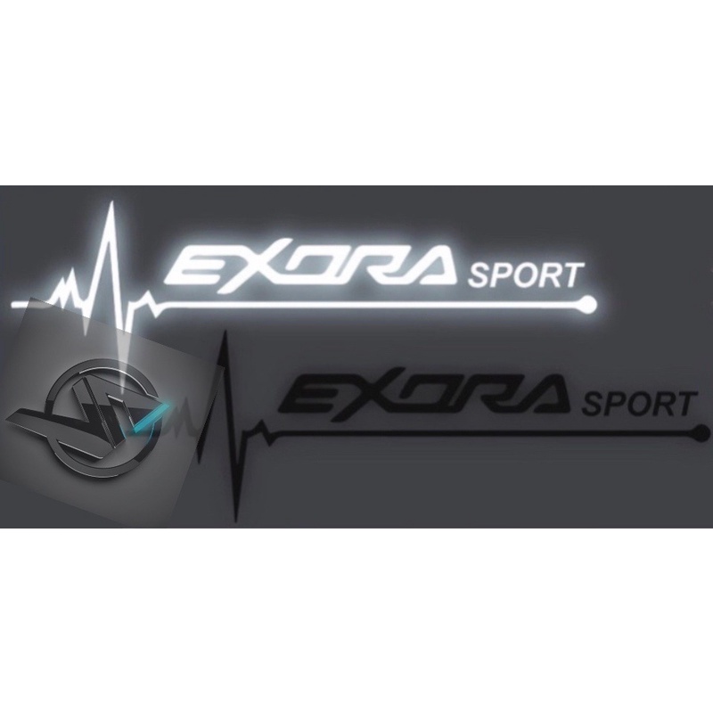 (Ready Stock) S779# 2pcs Heartbeat EXORA Sport Vinyl Decal Sticker ...