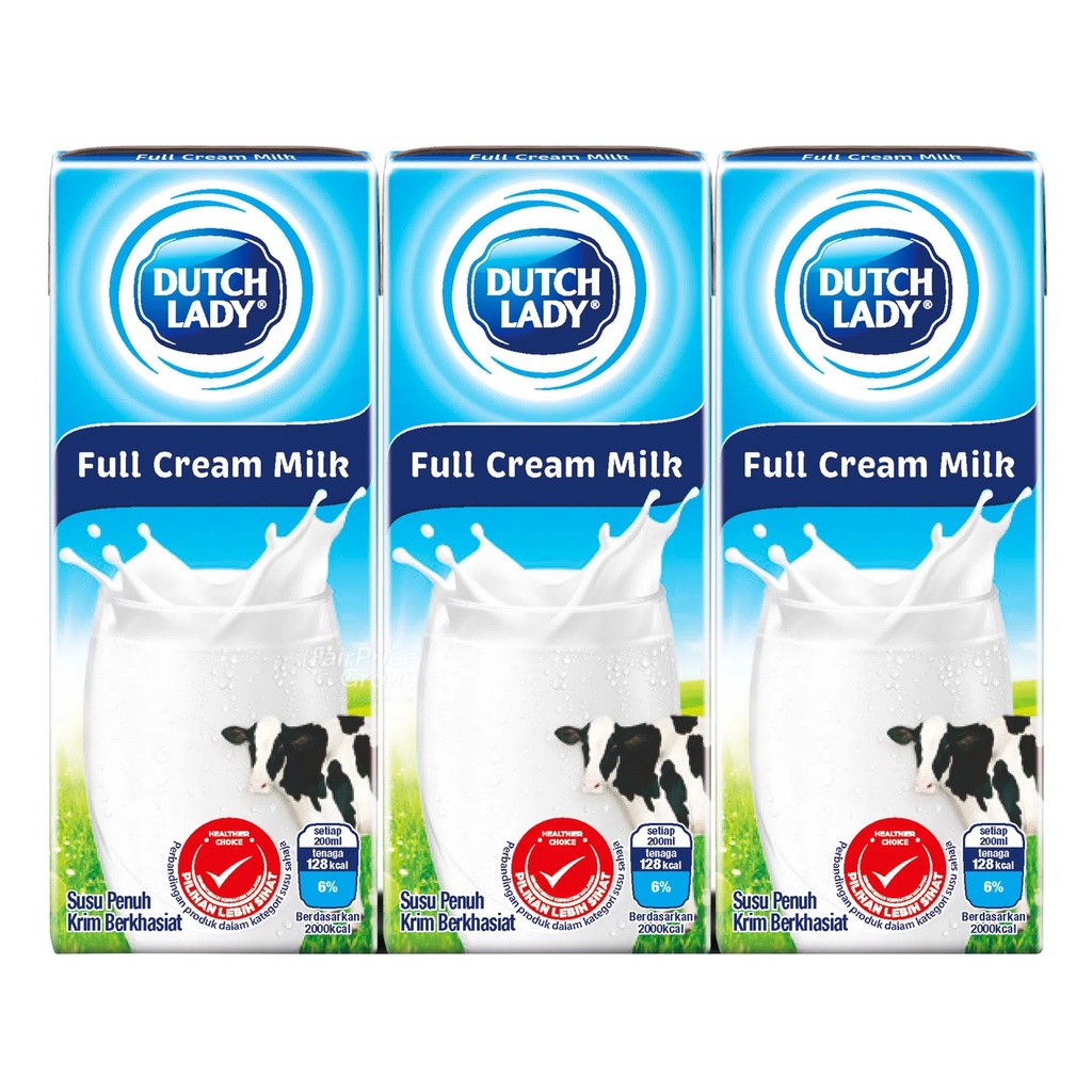 Dutch Lady Full Cream UHT Milk 6 x 200ml | Shopee Malaysia