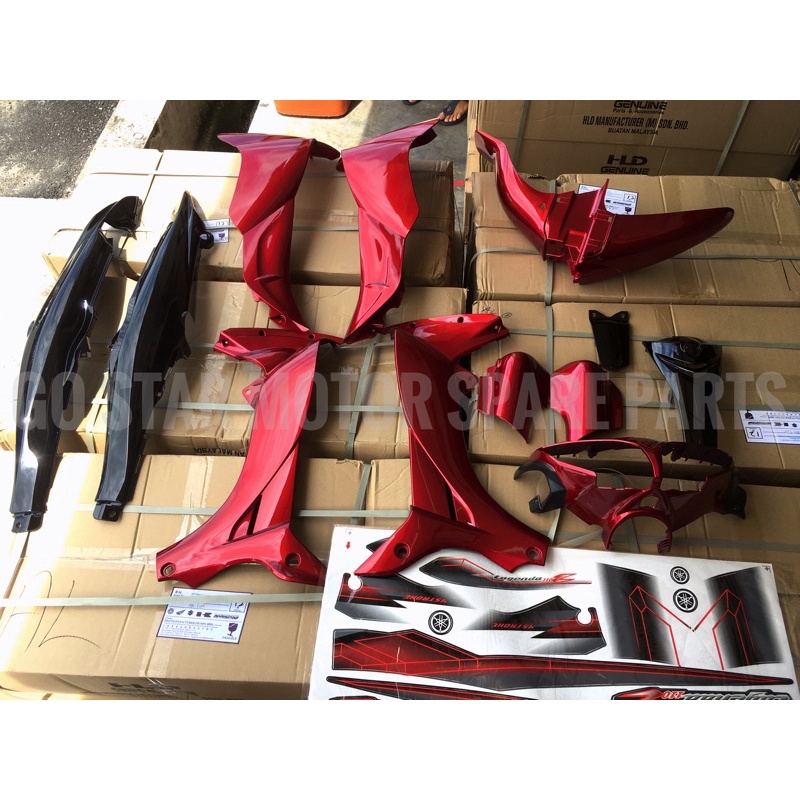 YAMAHA SRLZR SRL110ZR LAGENDA ZR LAGENDA110 ZR SRL110 ZR Body Cover Set With Sticker HLD SRL110 ...