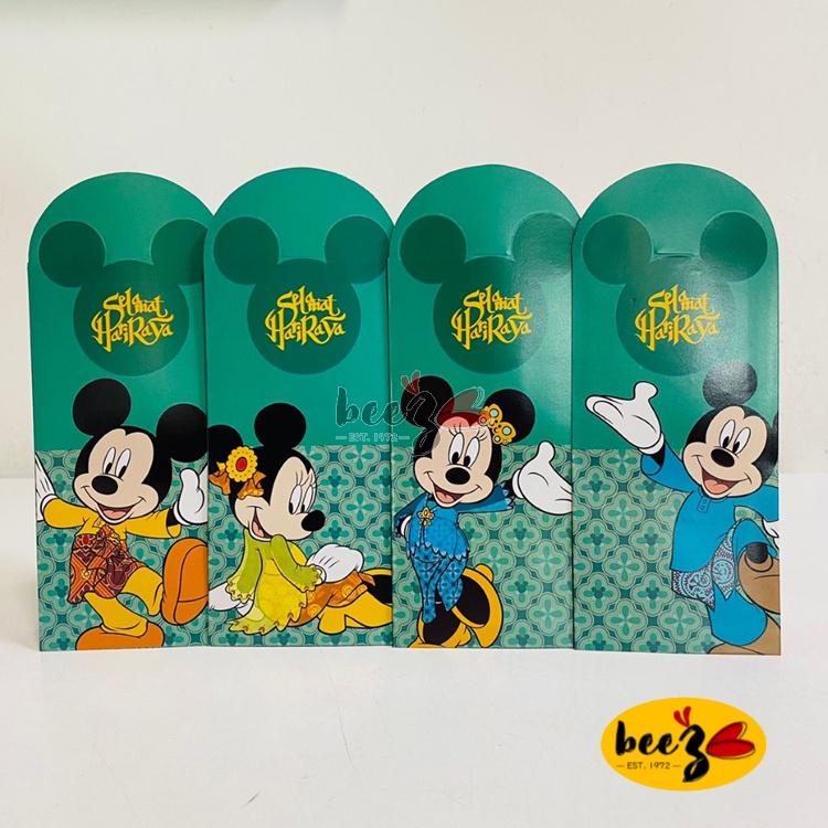 SHELL Disney Sampul Raya Mickey Limited Edition (2021) 4pcs | Shopee ...