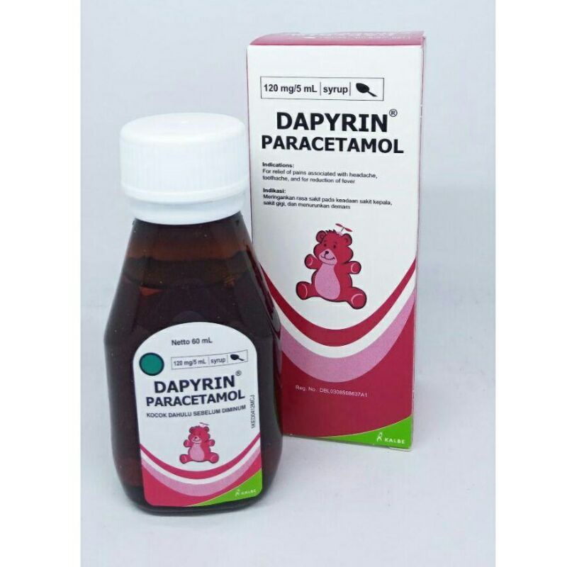 Dapyrin Syrup / Fever syrp / paracetamol / Headache / Toothache / 60 ml ...
