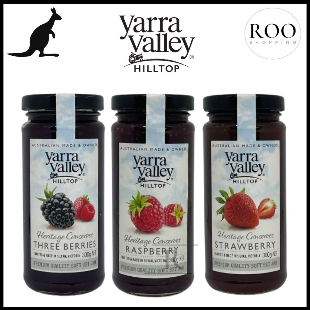 Yarra Valley Hilltop Fruit Jam 300g Assorted Flavours | Shopee Malaysia