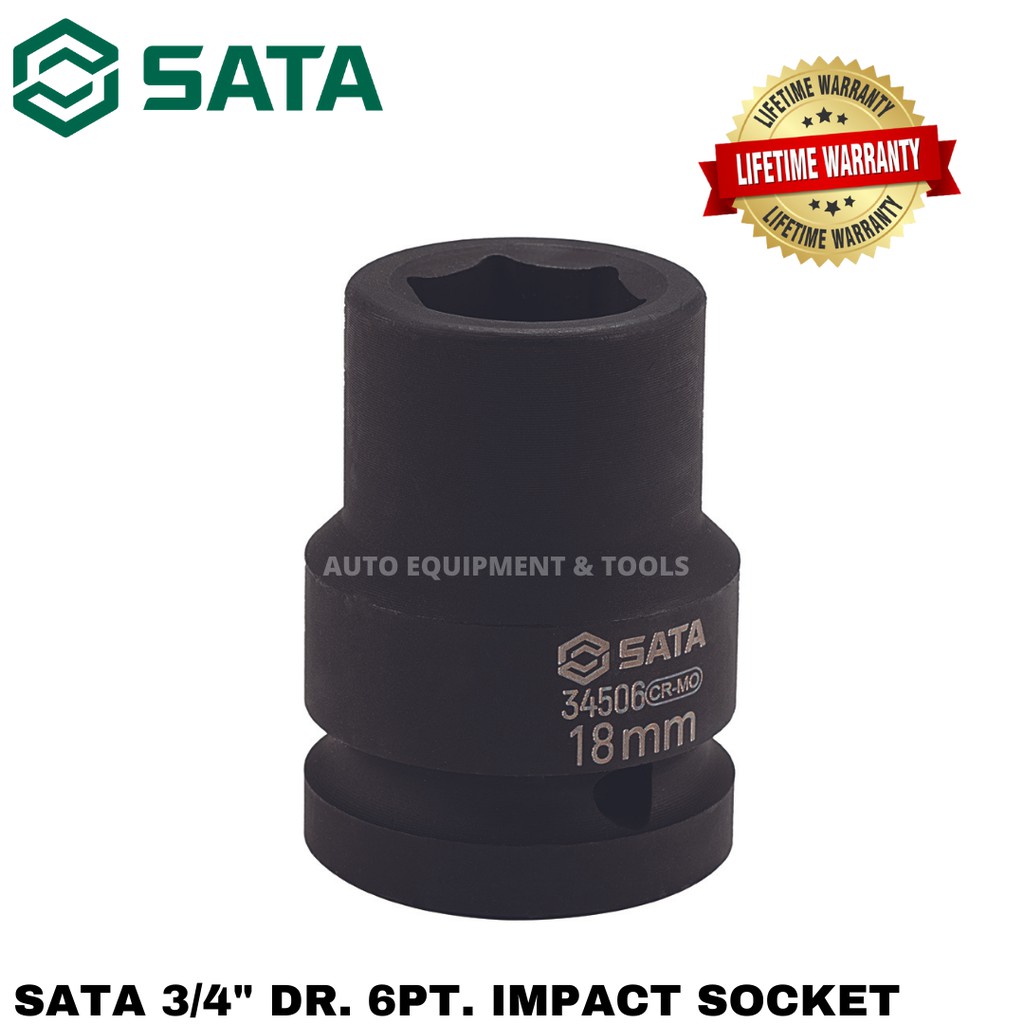 SATA 3/4" DR. 6PT. IMPACT SOCKET / IMPACT SOCKET / SATA SOCKET BOX ...