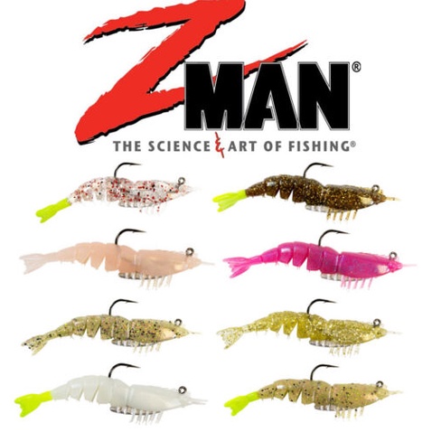 Zman Soft Plastic Fishing Lure Shrimpz 3.5 Inch 4 Per Pack | Shopee ...