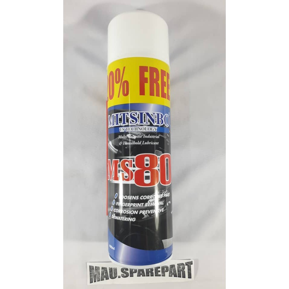 MITSINBO MS80 Multi-Purpose Anti-Rust 480ml | Shopee Malaysia