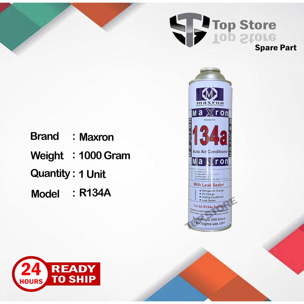 Maxron Refrigerator Gas R134A 1000Gram | Shopee Malaysia