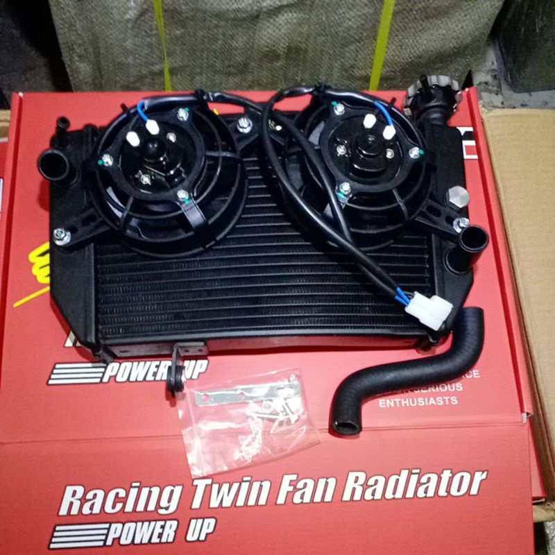 RED LEO Racing radiator with double/dual fan, Y15ZR/Y16ZR, & Single Fan ...