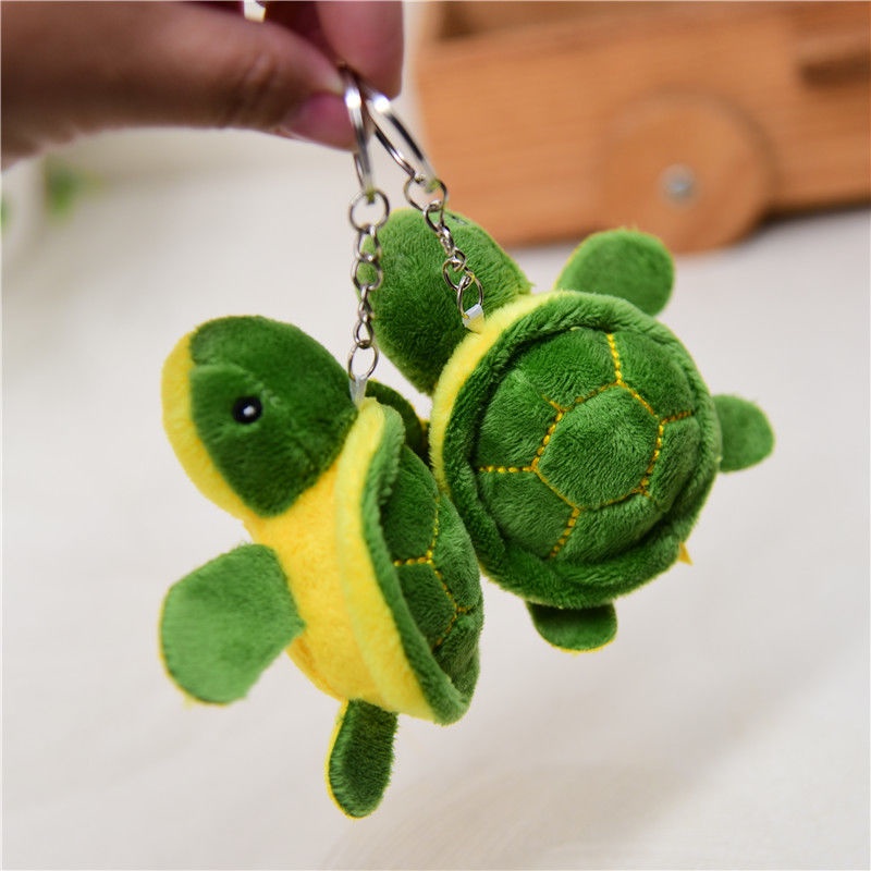 Cute Mini Cartoon Little Turtle Plush Toy Small Pendant Sea Key Chain ...