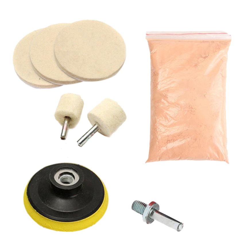 8Pcs Cerium Oxide Glass Polishing Powder Kit for Deep Scratch Remover ...