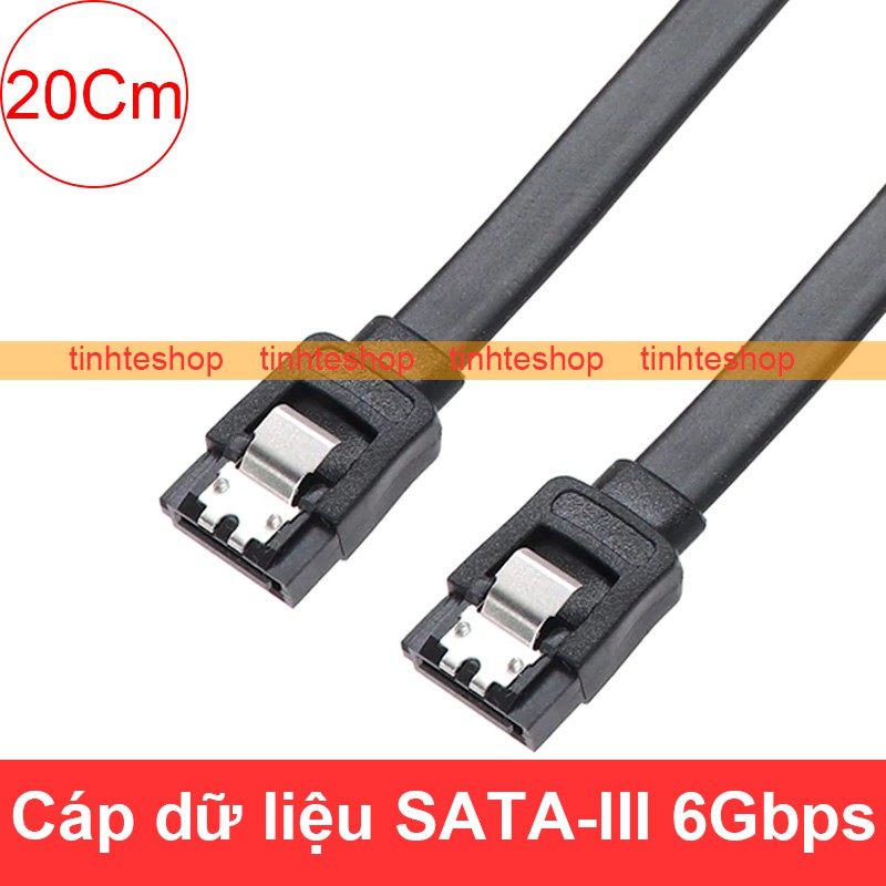 Sata 3 6GB data cable - SATA-III wire for 20 Cm short SSD (black ...