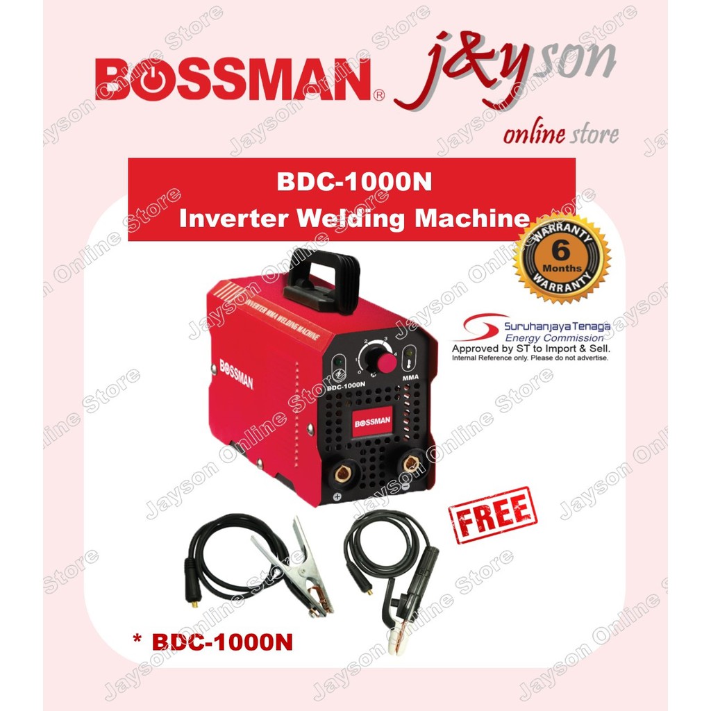 BOSSMAN BDC-1000N MMA Inverter Welding Machine / Mesin Welding Mini ...