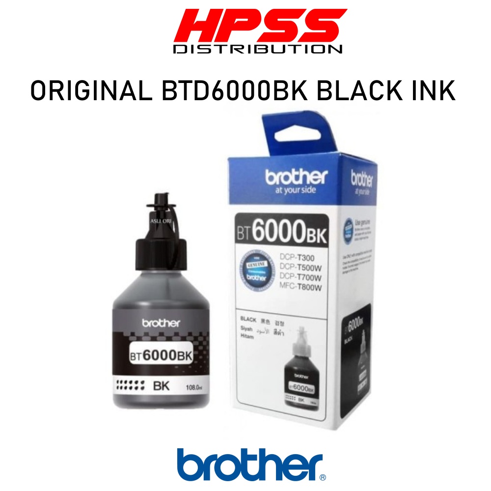 ORIGINAL BROTHER BT6000 BK BLACK BT5000 CMY For dcp-t310 dcp-t510W dcp ...