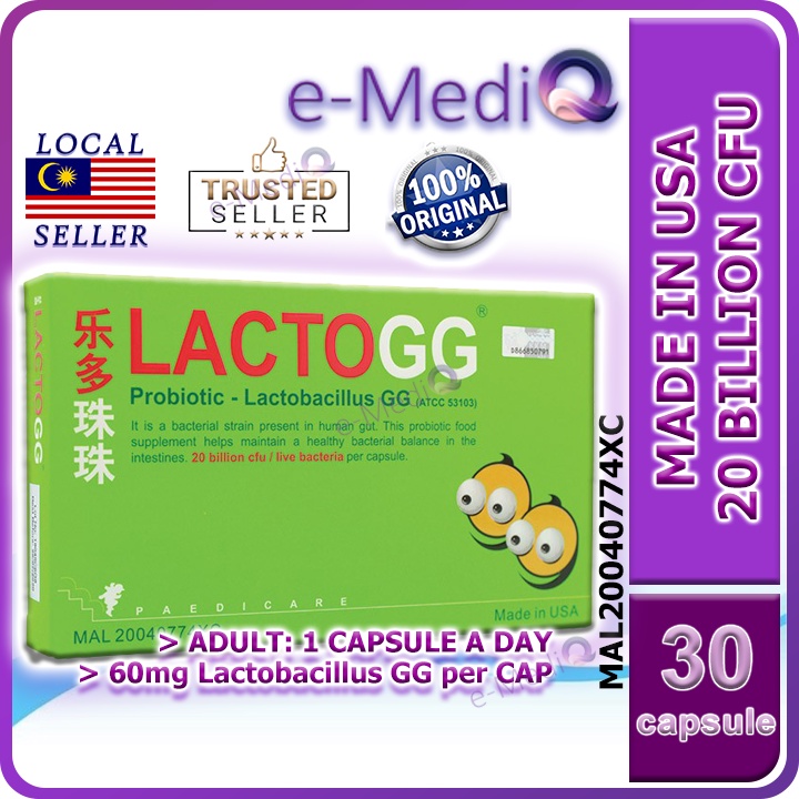 Lacto GG Probiotics Vegecap 30s Lactobacillus Probiotic (Exp. Date: Jan ...