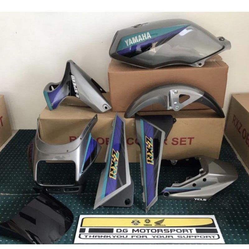 OEM BODY COVER SET RXZ 135 BOSCH MILI MODEL 7 DVC PURPLE / DBC BLUE ...