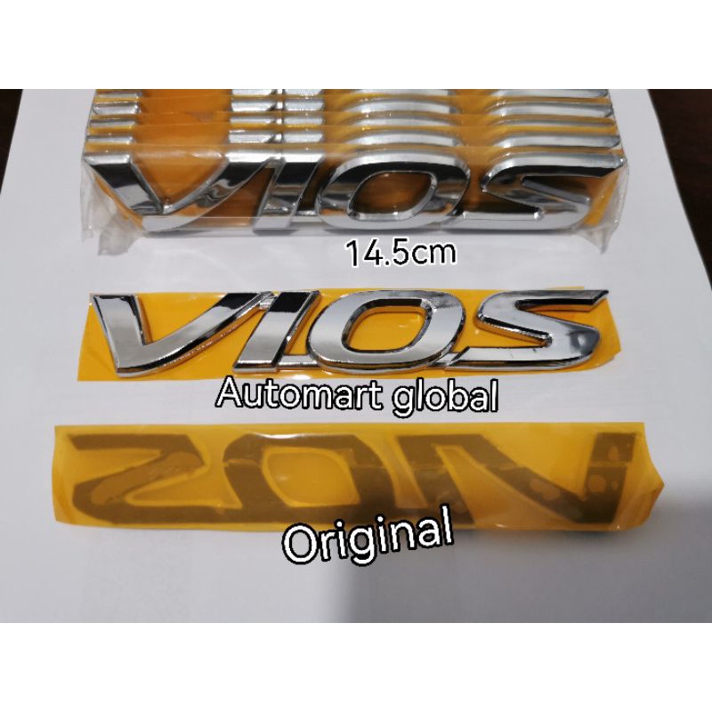 Original vios limo rear logo emblem | Shopee Malaysia