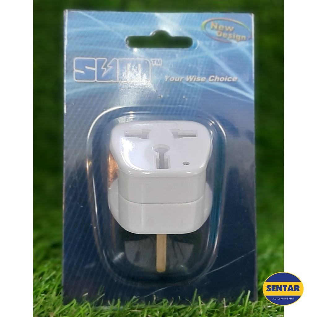 [100% Original] SUM 3 Pin Travel Adaptor With Neon (MALAYSIA JKR AND ...