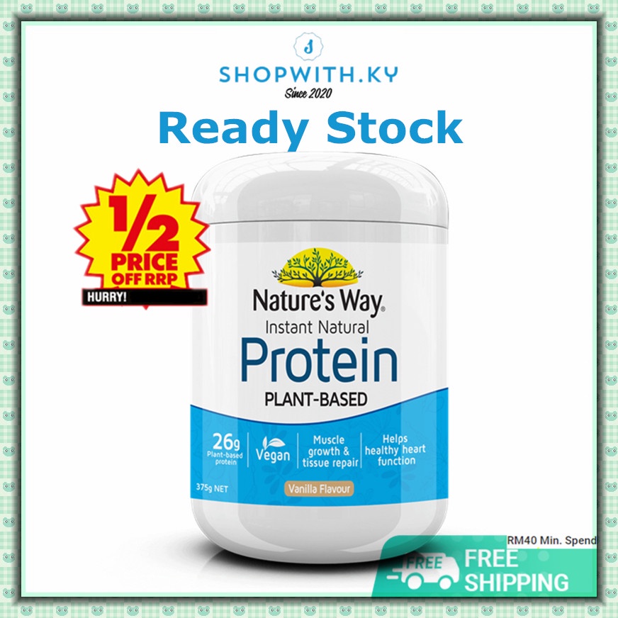 [现货+包邮 Date: 02/2027] Nature's Way Instant Natural Protein Powder ...