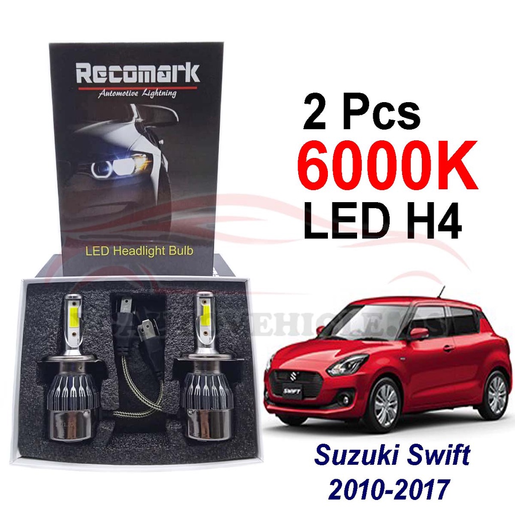 Suzuki Swift H4 Car LED Headlamp LED Headlight Bulb 2Pcs 4300K 6000K ...