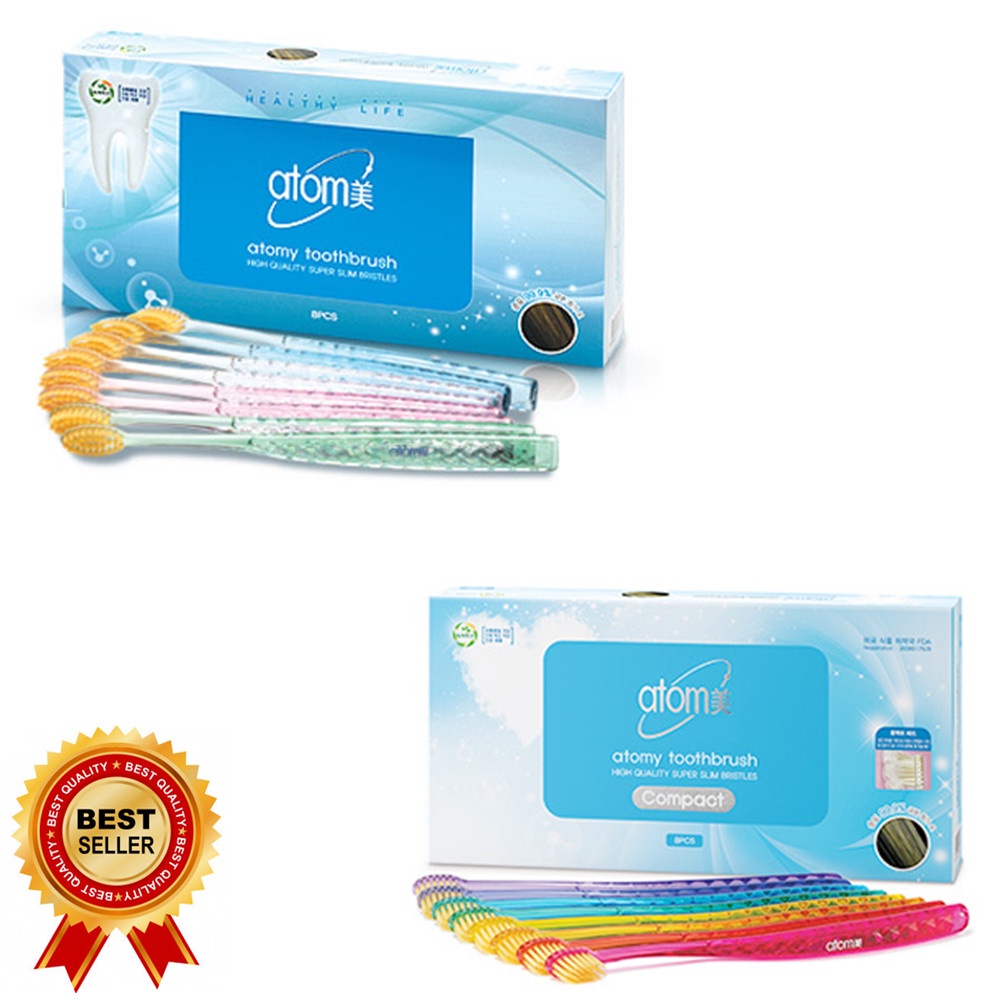Atomy Antibacterial Tooth Brush Compact Toothbrush Super Adult Compact ...
