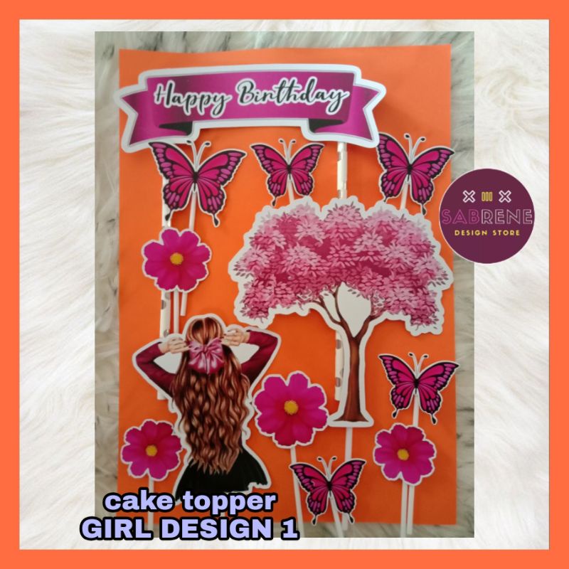 GIRL Cake Topper Ready Stock | Shopee Malaysia